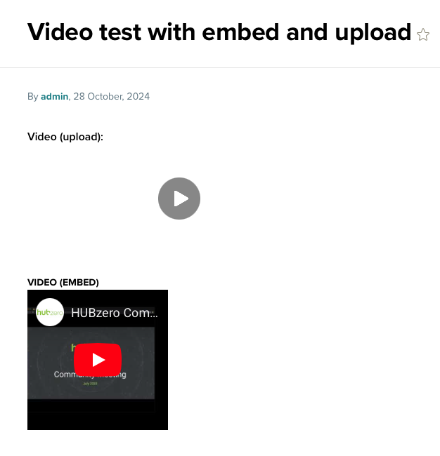 no thumbnail for uploaded video [#3484228] | Drupal.org
